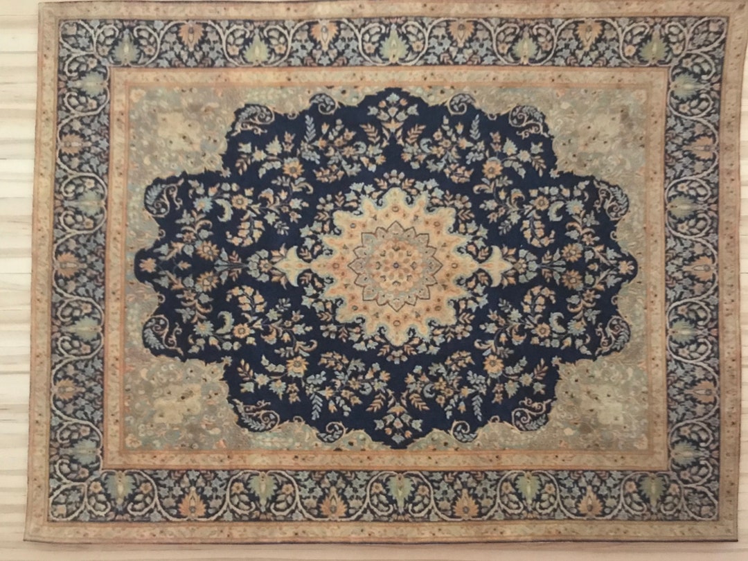 Dollhouse Miniature Room Size Persian Style Rug, Jasmin, Scale One Inch ...