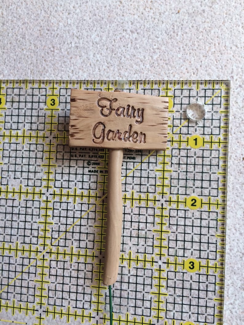 Miniature Fairy Garden Sign Planter Stake Terrarium Marker - Etsy