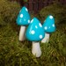 Fairy Garden Mushrooms Set of 4 Bright Colored Terrarium - Etsy