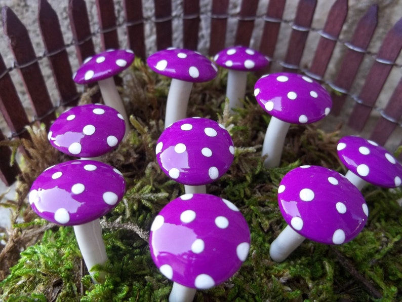 Free Shipping High Quality 10 violet purple Miniature | Etsy