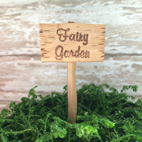 Miniature Fairy Garden Sign Planter Stake Terrarium Marker - Etsy