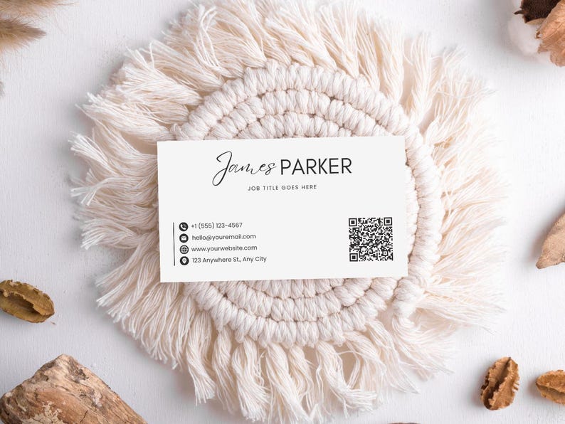 QR Code Business Card | Luxury, Minimalist Business Card | Brand ...