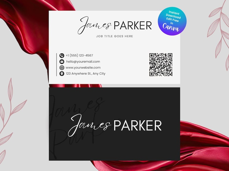QR Code Business Card | Luxury, Minimalist Business Card | Brand ...