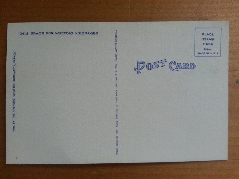 Lot of Five Vintage Linen Postcards Featuring Taylor Park St. - Etsy