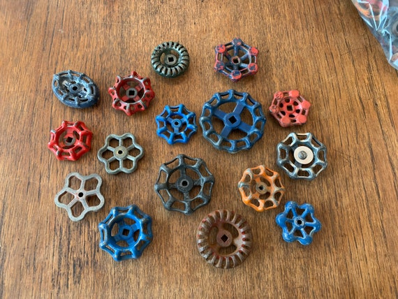 Assemblage of 16 Vintage Gate Valve Handles Industrial | Etsy