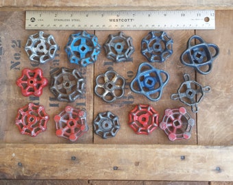 Assemblage of 15 Vintage Gate Valve Handles Industrial | Etsy