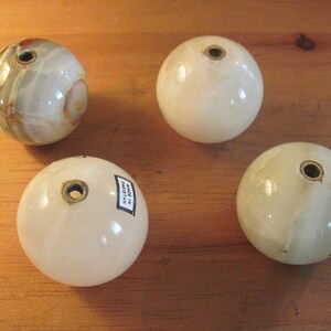 Pair of Round Onyx Lamp Spacers - New Old Stock - Vintage Lighting ...