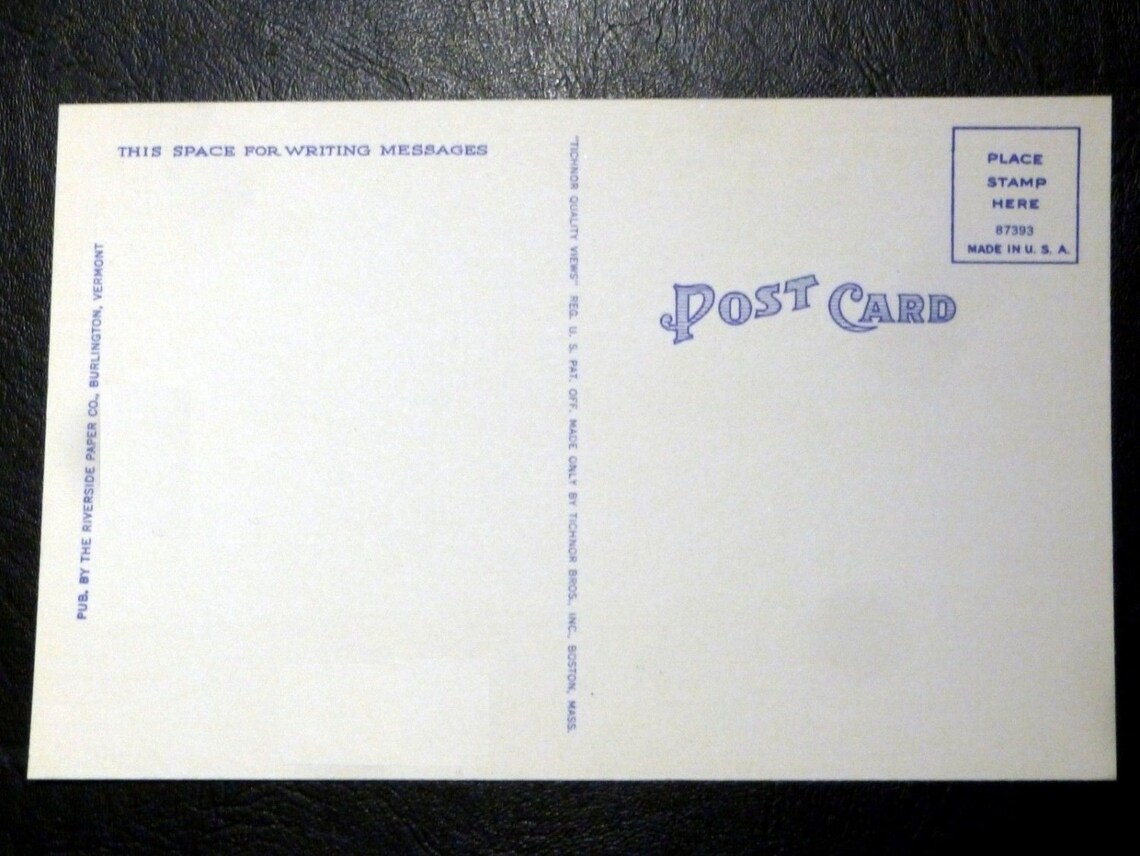 Lot of Five Vintage Linen Postcards Moonlight on Lake Champlain ...
