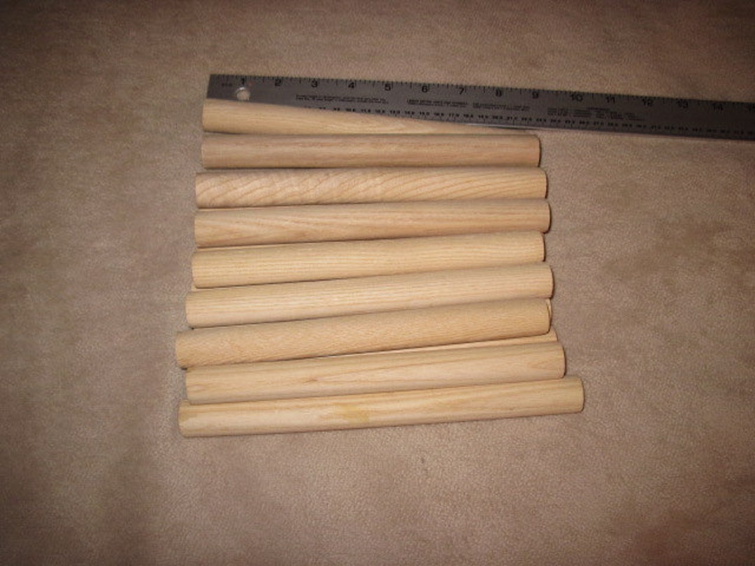 15 Ash Dowels for Crafts, Woodworking And/or Hobbies - 7/8" Diameter ...