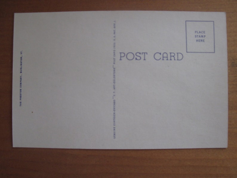 Lot of Five Vintage Linen Postcards Sunset Over Lake Champlain - Etsy