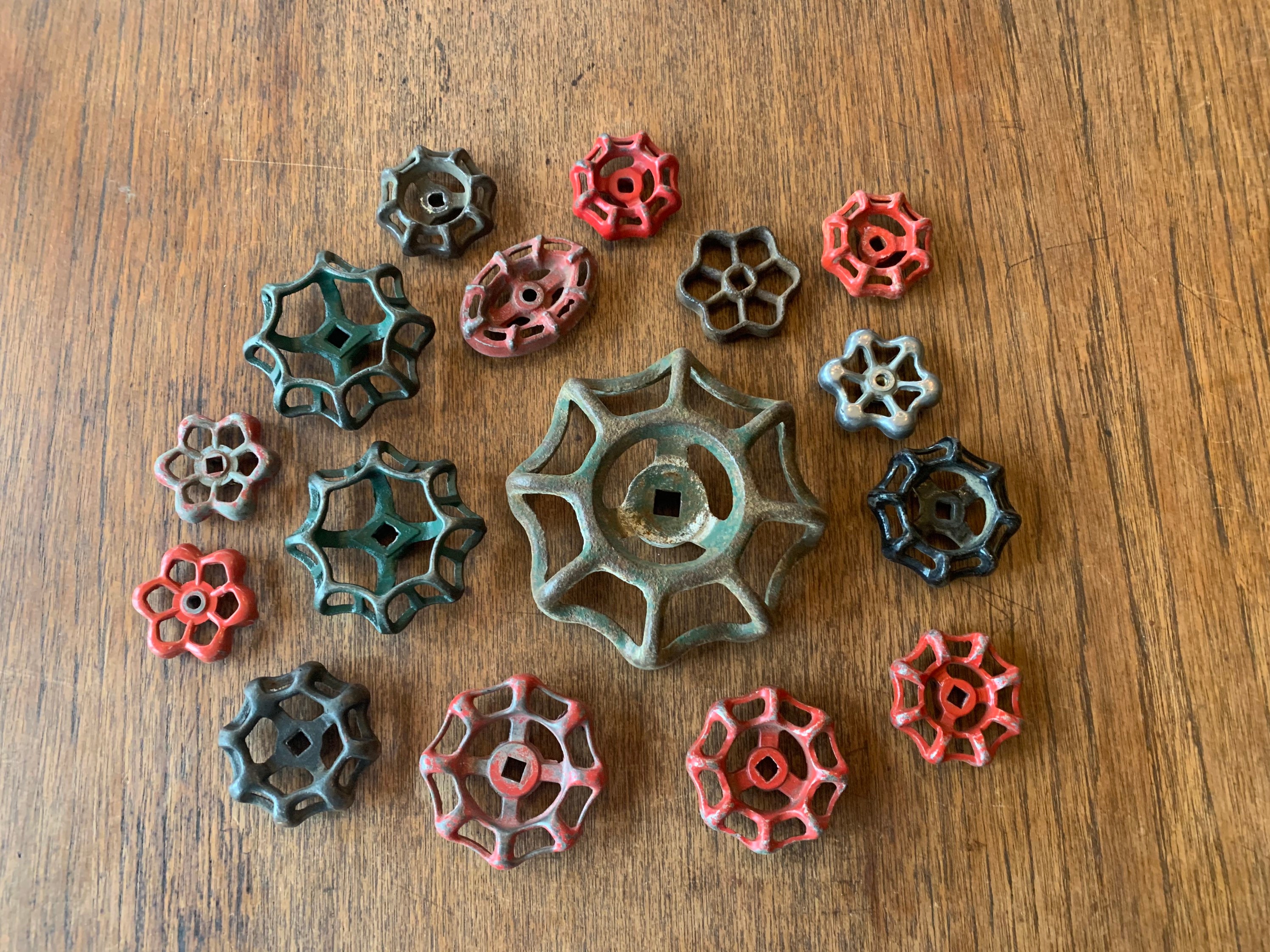 Assemblage of 16 Vintage Gate Valve Handles Industrial | Etsy