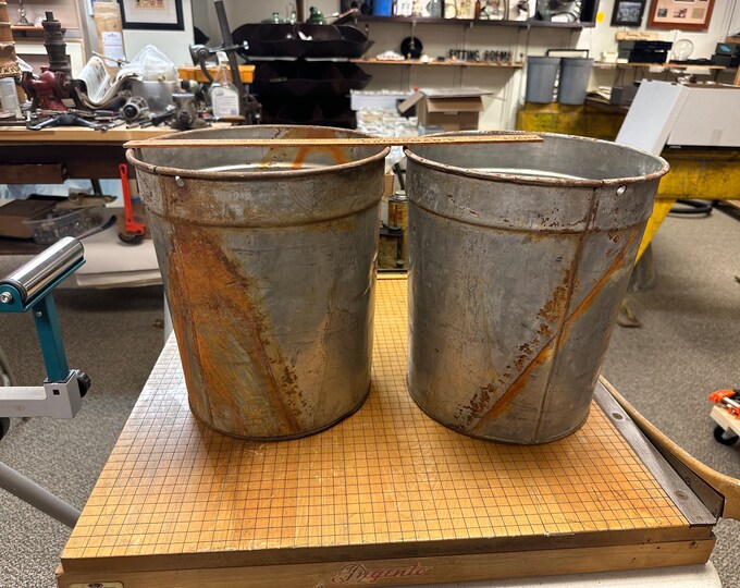 Pair Rustic Vintage Sap Buckets Maple Sugaring in Vermont - Etsy
