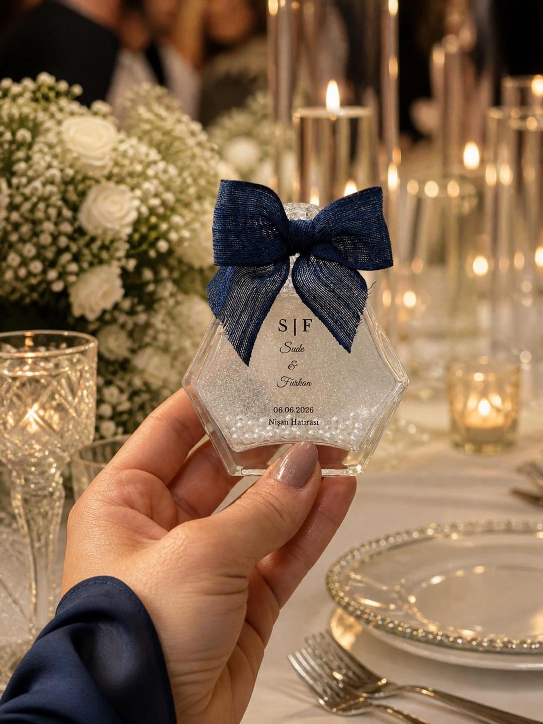 Personalized Empty Glass Cologne Bottle Wedding Party Favor Bridal ...