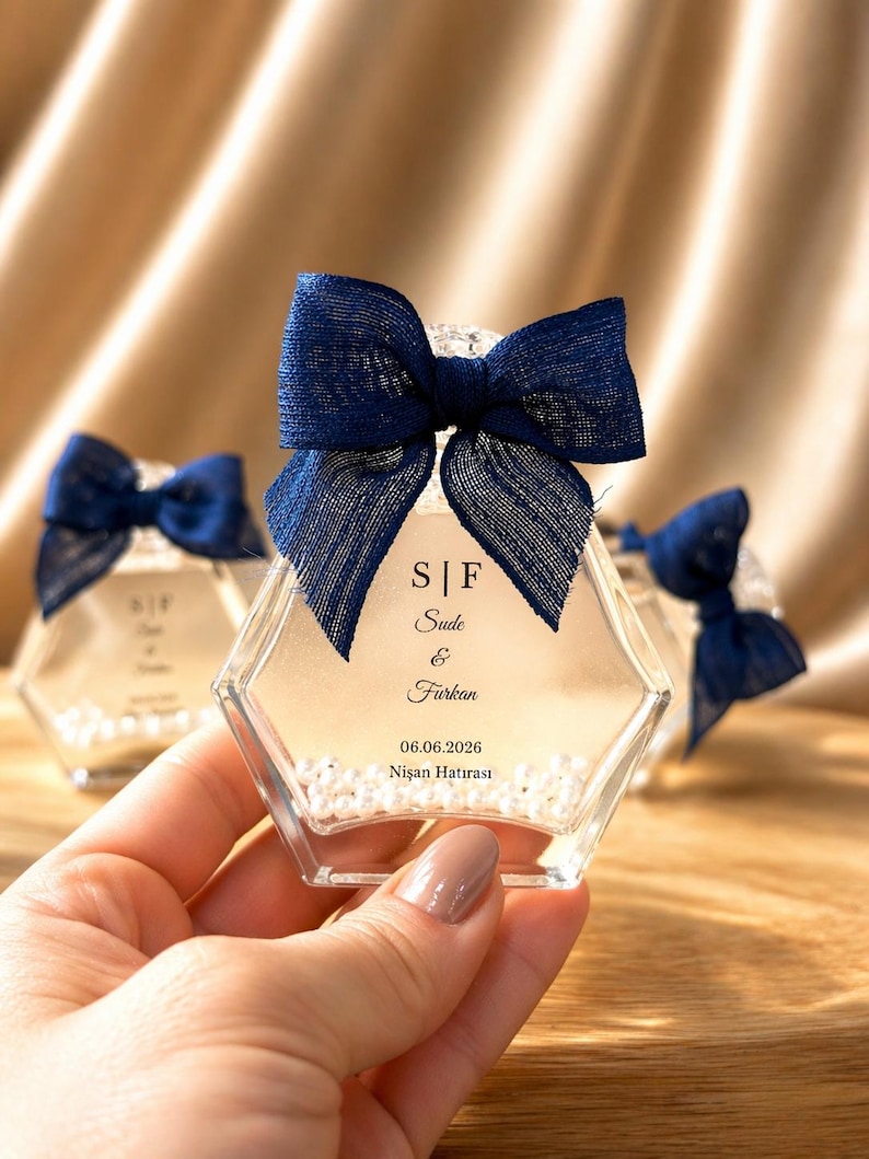 Personalized Empty Glass Cologne Bottle Wedding Party Favor Bridal ...