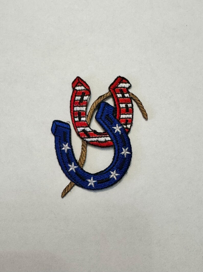 Patriotic Horse Shoes Patch - Etsy