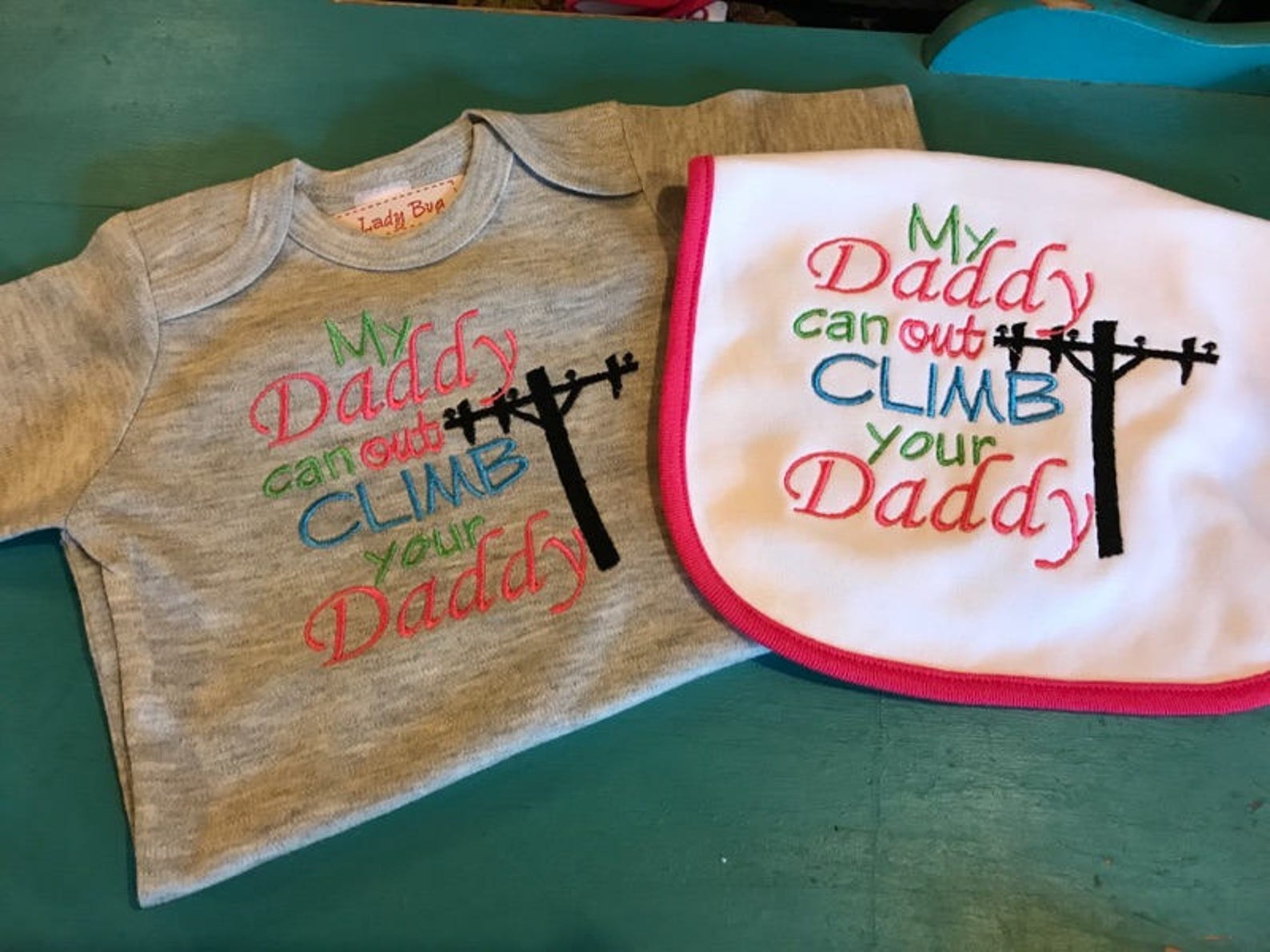 My Daddy Can Out Climb Your Daddy Set - Etsy
