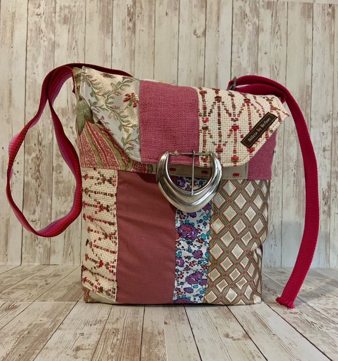 Patchwork Crossbody, Patchwork Purse, Patchwork Tote, One of a Kind, Vegan Tote Bag, Crossbody ...