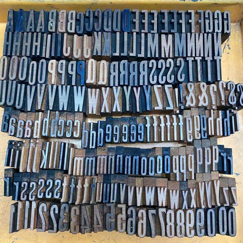 Letterpress Blocks - Etsy