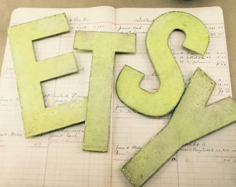 Vintage sign letter | Etsy