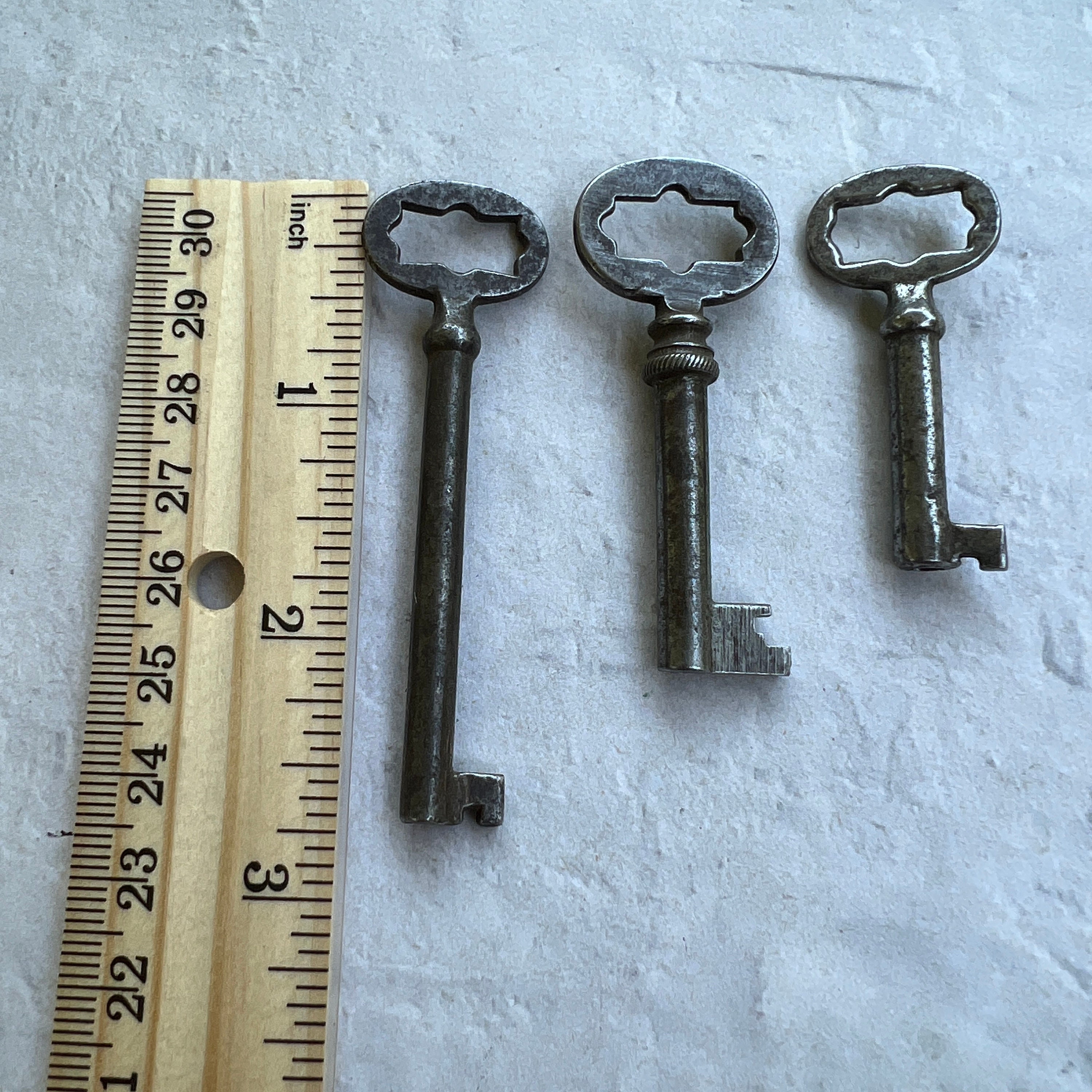 Antique Skeleton key- three sizes to choose from - vintage skeleton key ...