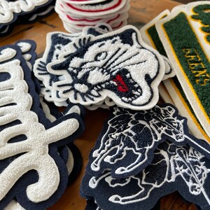 Varsity Sport and Activity Patches - Letter Jacket Patches _ Sweatshirt ...
