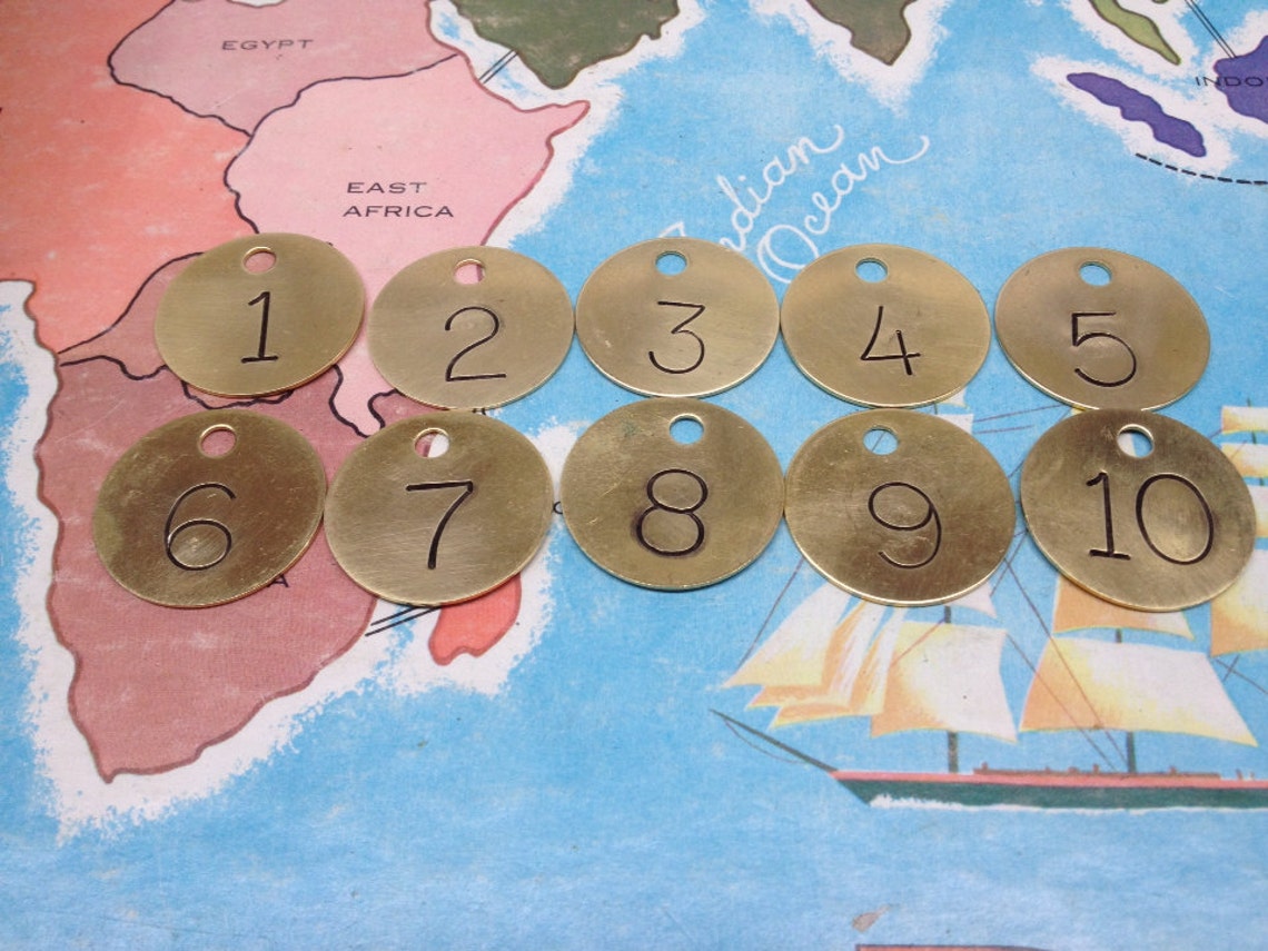 Custom Hand Punched Hotel Room Key Tags Key Fob Valet Tag - Etsy