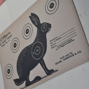 Vintage J.C. Higgins Jack Rabbit Target - Paper Target No. 11 - Sears ...