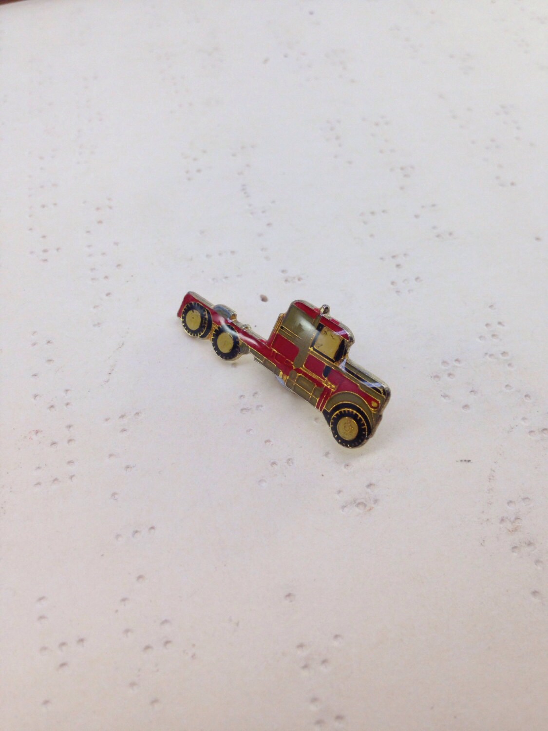 Semi truck lapel pin - vintage mack truck hat pin - trucker pins ...