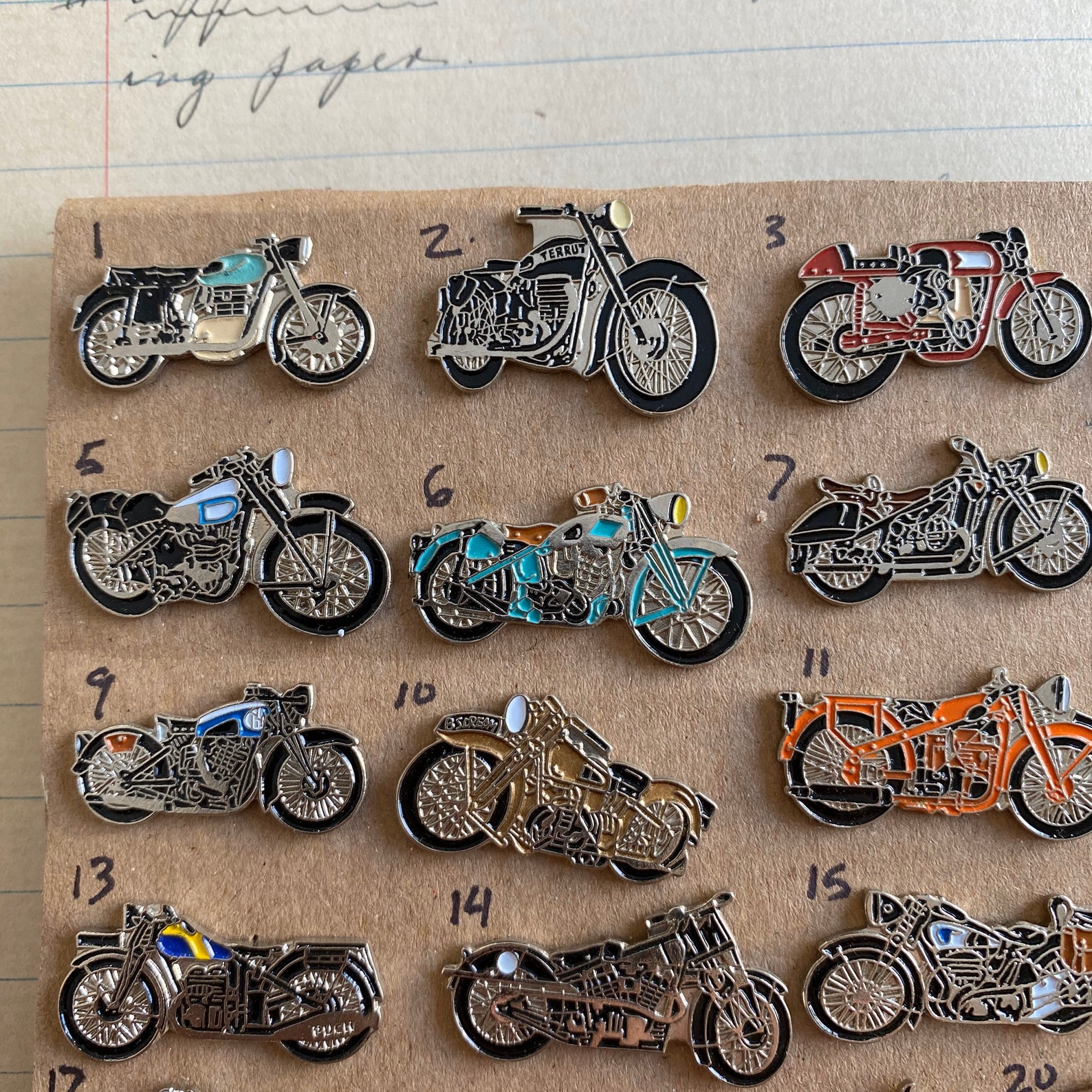 Motorcycle Lapel Pin - Vintage Motorcycle Jacket Pin - Biker Pins ...