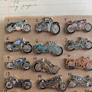 Motorcycle Lapel Pin - Vintage Motorcycle Jacket Pin - Biker Pins ...