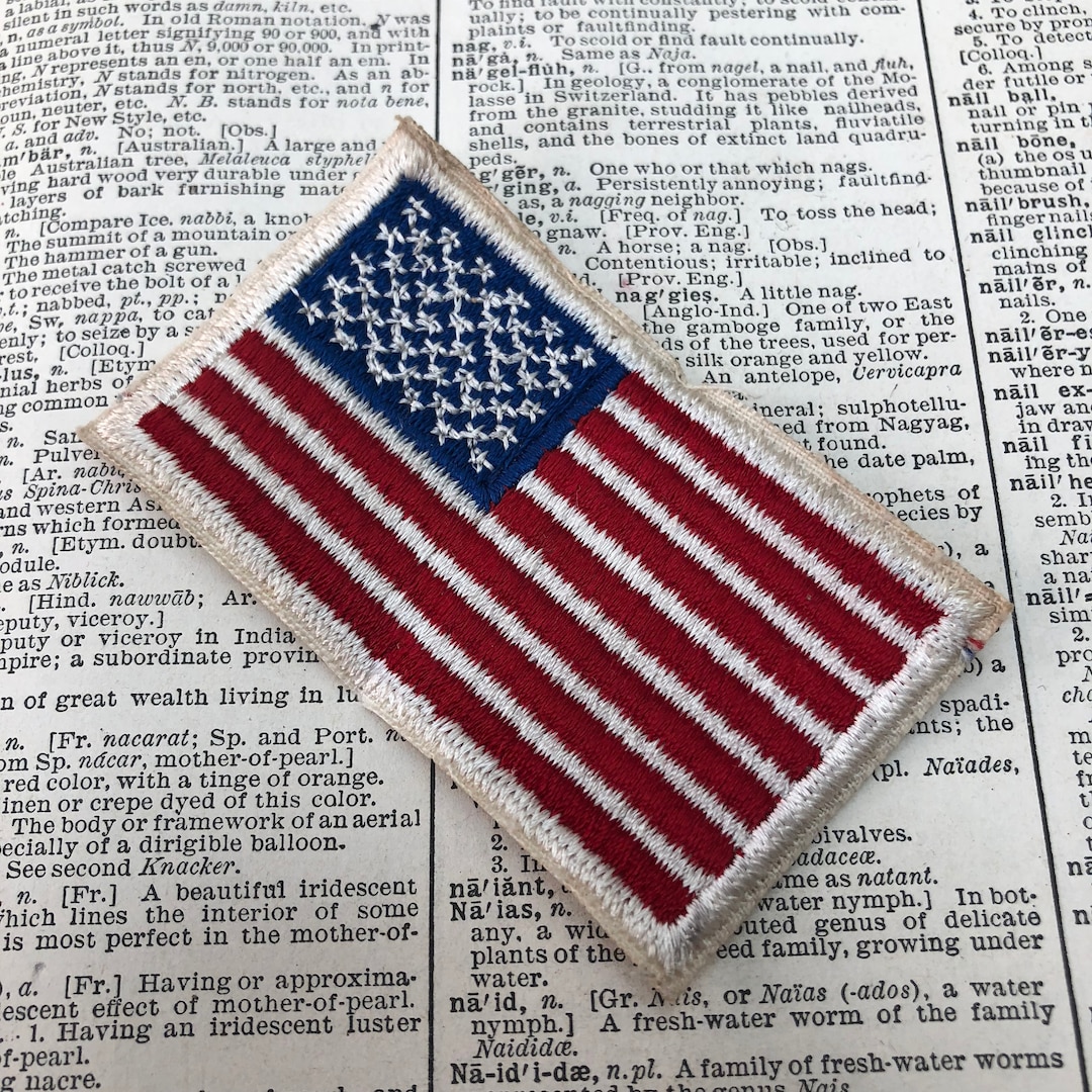Vintage Sew on Patch - American Flag - Vintage Patch - Hippy - Vintage ...