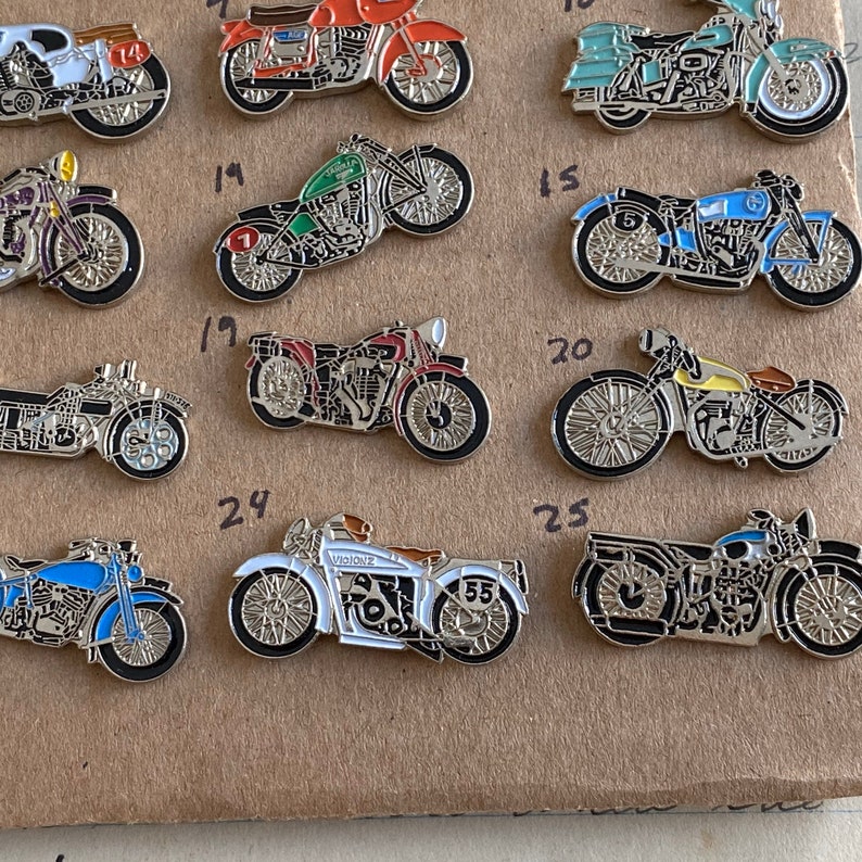 Motorcycle Lapel Pin - Vintage Motorcycle Jacket Pin - Biker Pins ...
