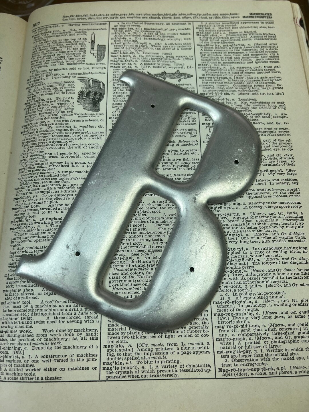 Vintage Large 6" Aluminum Letter B – Salvaged Aluminum Address Letter ...