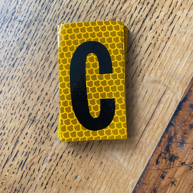 Vintage Reflective Telephone markers NOS sticker | Etsy