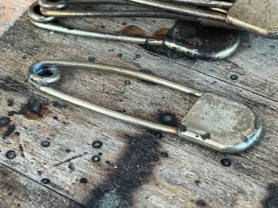 4" antique Blanket Pin - horse pin - kilt pin - large… - Gem