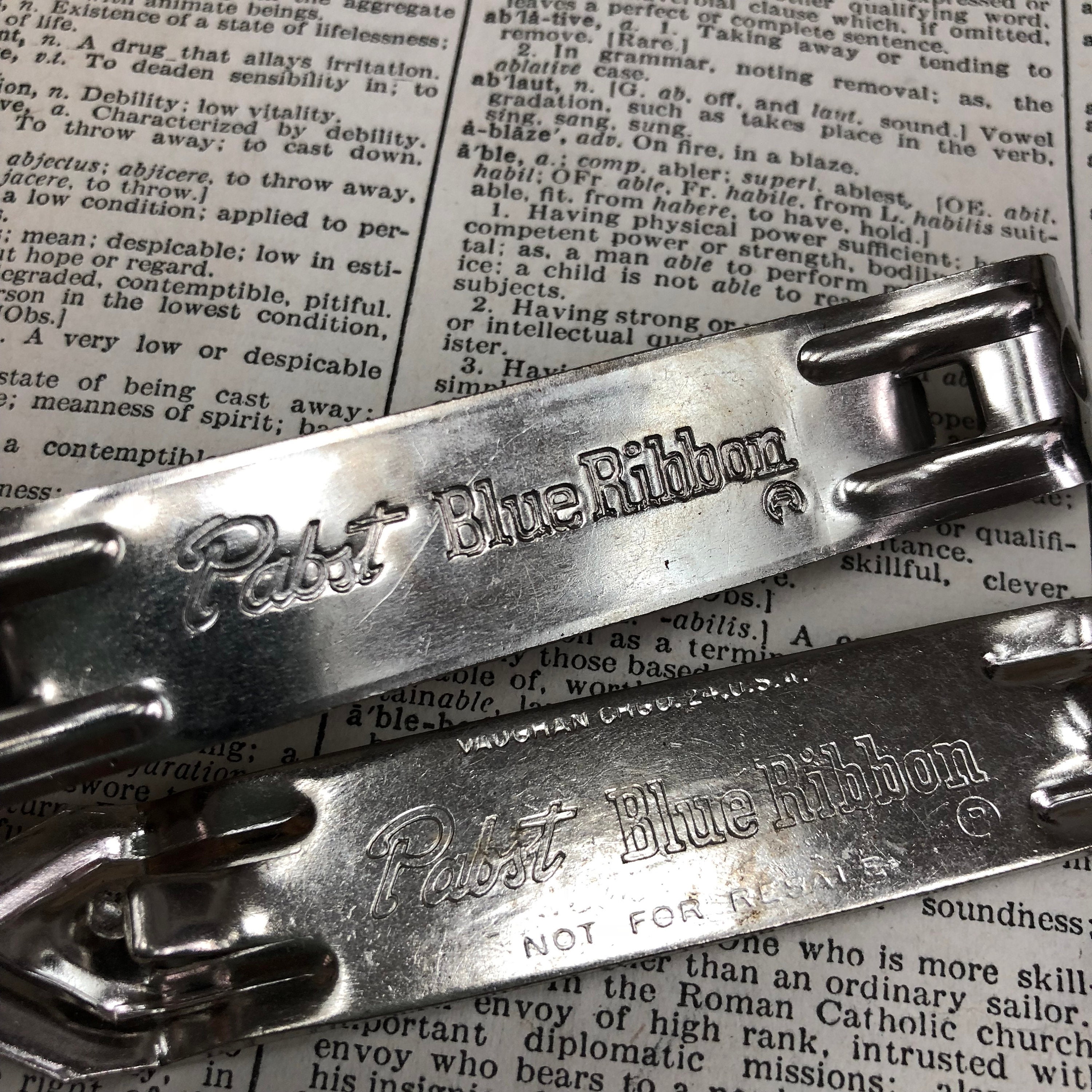 Vintage Bottle Opener - Pabst Blue Ribbon PBR beer bottle opener ...