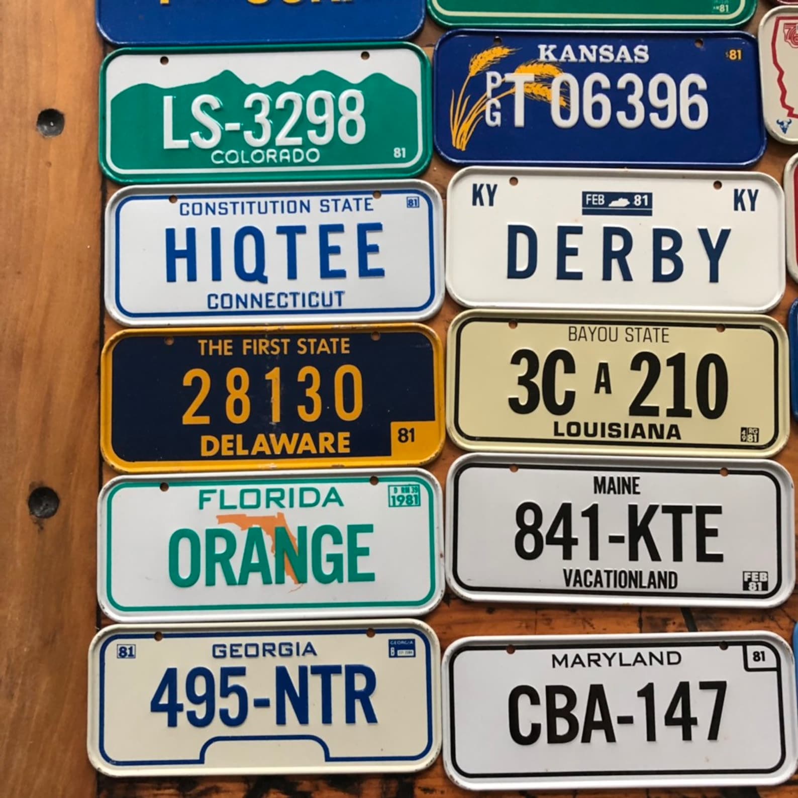 Vintage 1981 Bike License Plates Choose Your State Bike | Etsy