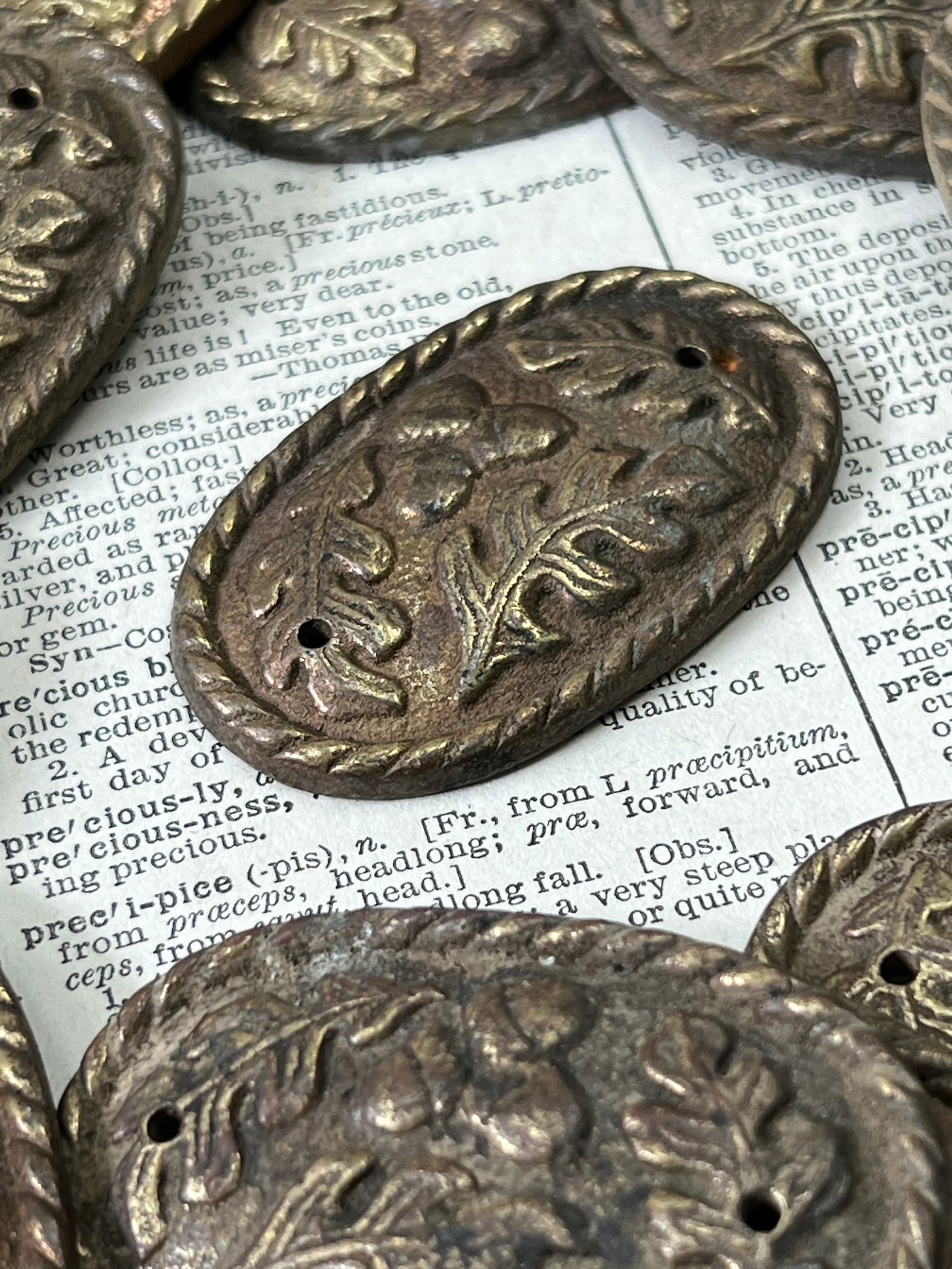 Antique Cast Brass Ornamental Furniture Decoration Brass Oak - Etsy