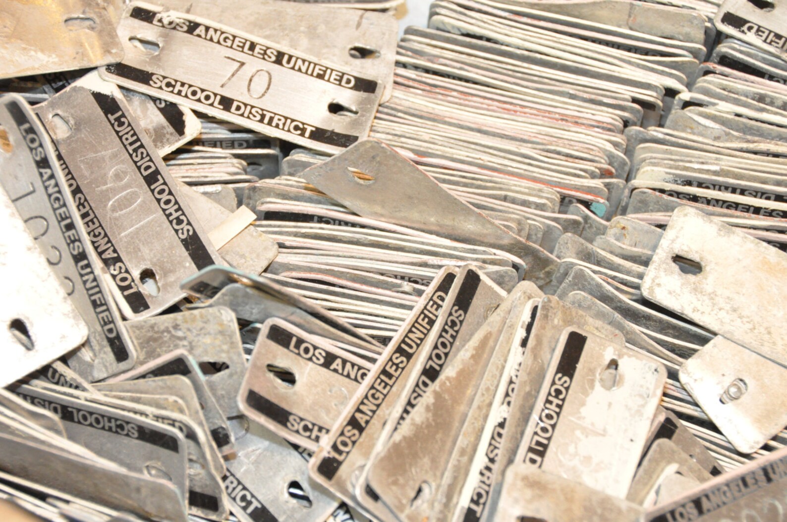 Set of 1 5 or 10 Industrial Locker Number Plates Los - Etsy