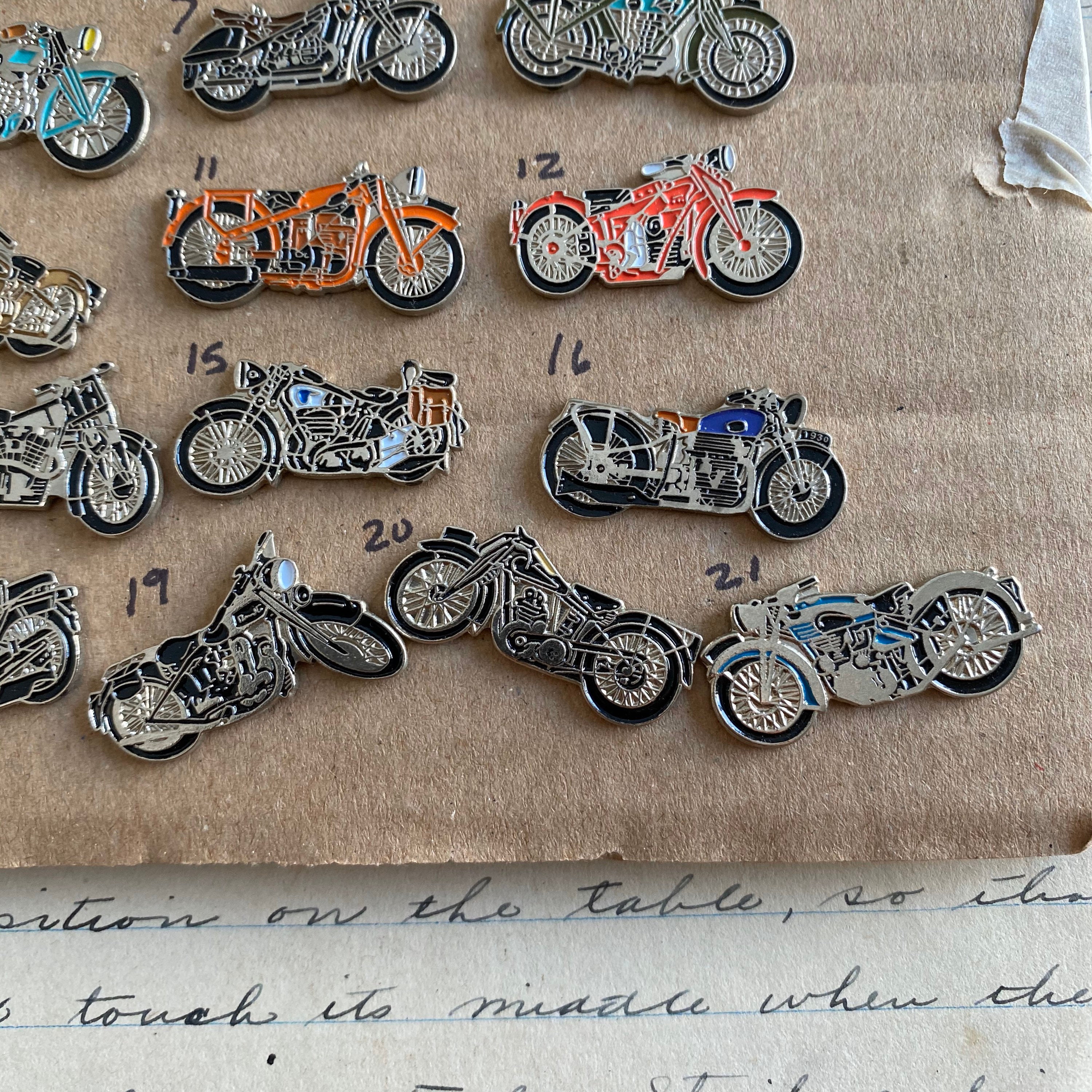 Motorcycle Lapel Pin - Vintage Motorcycle Jacket Pin - Biker Pins ...