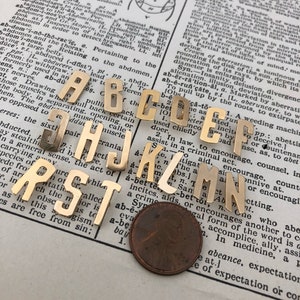 Vintage Gold Plated Letter Pins - Lapel Pins- Initial Pins- Choose Your ...