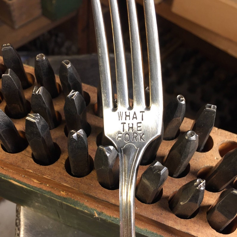 What the Fork - Hand Stamped Fork - Handmade Fork Gift - the Good Place ...