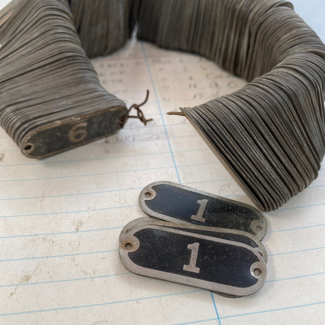 Vintage Locker Numbers Locker Basket Numbers Numbered Tags - Etsy