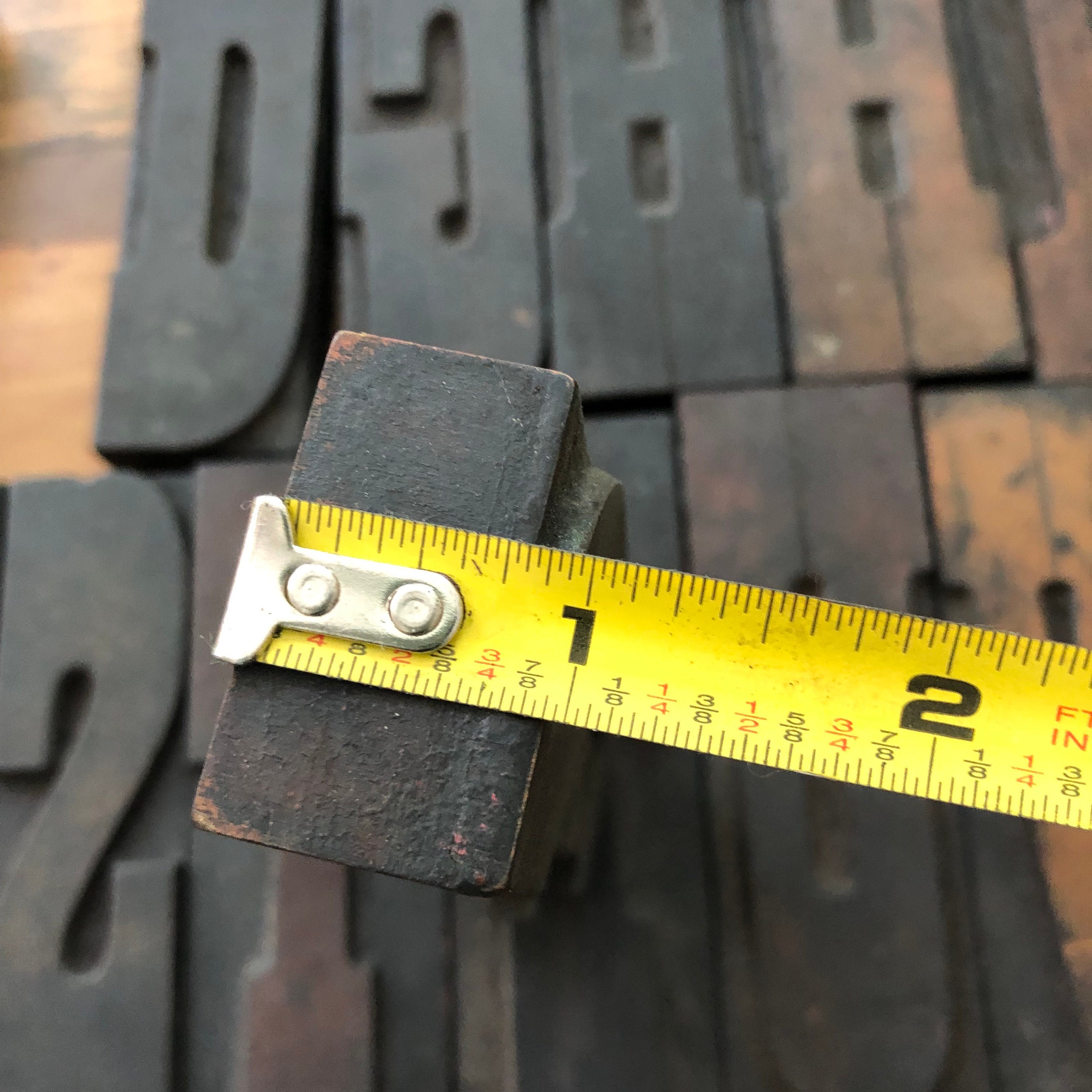 Western Style Font WOODEN Letterpress Printing Blocks choose | Etsy