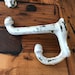 Chippy Light White Paint Acorn Coat Hooks Authentic Vintage - Etsy