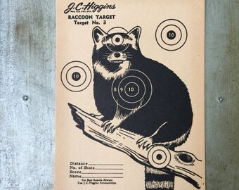 Vintage JC Higgins Jack Rabbit Target Paper Target No. 11 Sears Roebuck ...