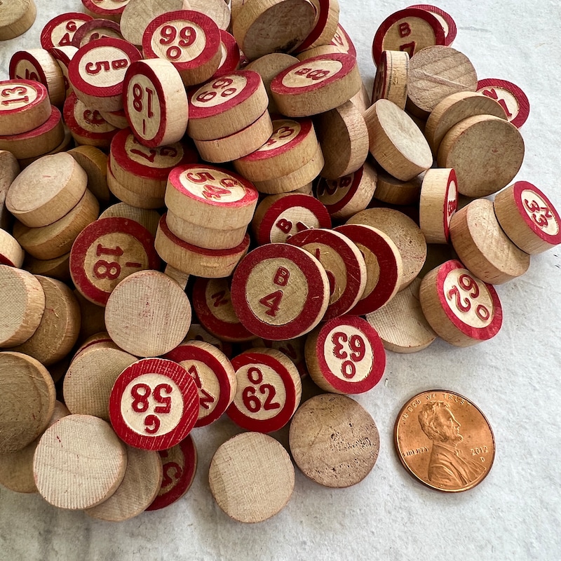 Wooden Bingo Numbers - Etsy