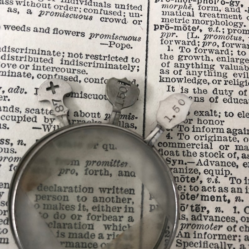Antique Monocle - Vintage Optometrist Lens - Eyeglass Lenses - Old Eye ...