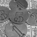 Round Silver Aluminum Numbered Tag - Industrial Silver Key Tag - Room ...