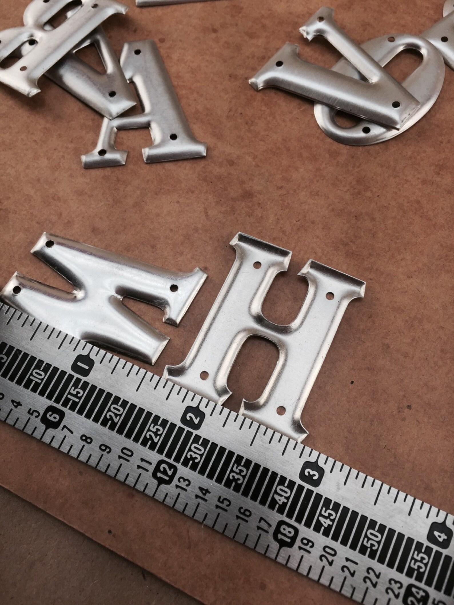 Vintage Metal Letters - 1.5" Alphabet Premax– Telephone Pole Letter ...